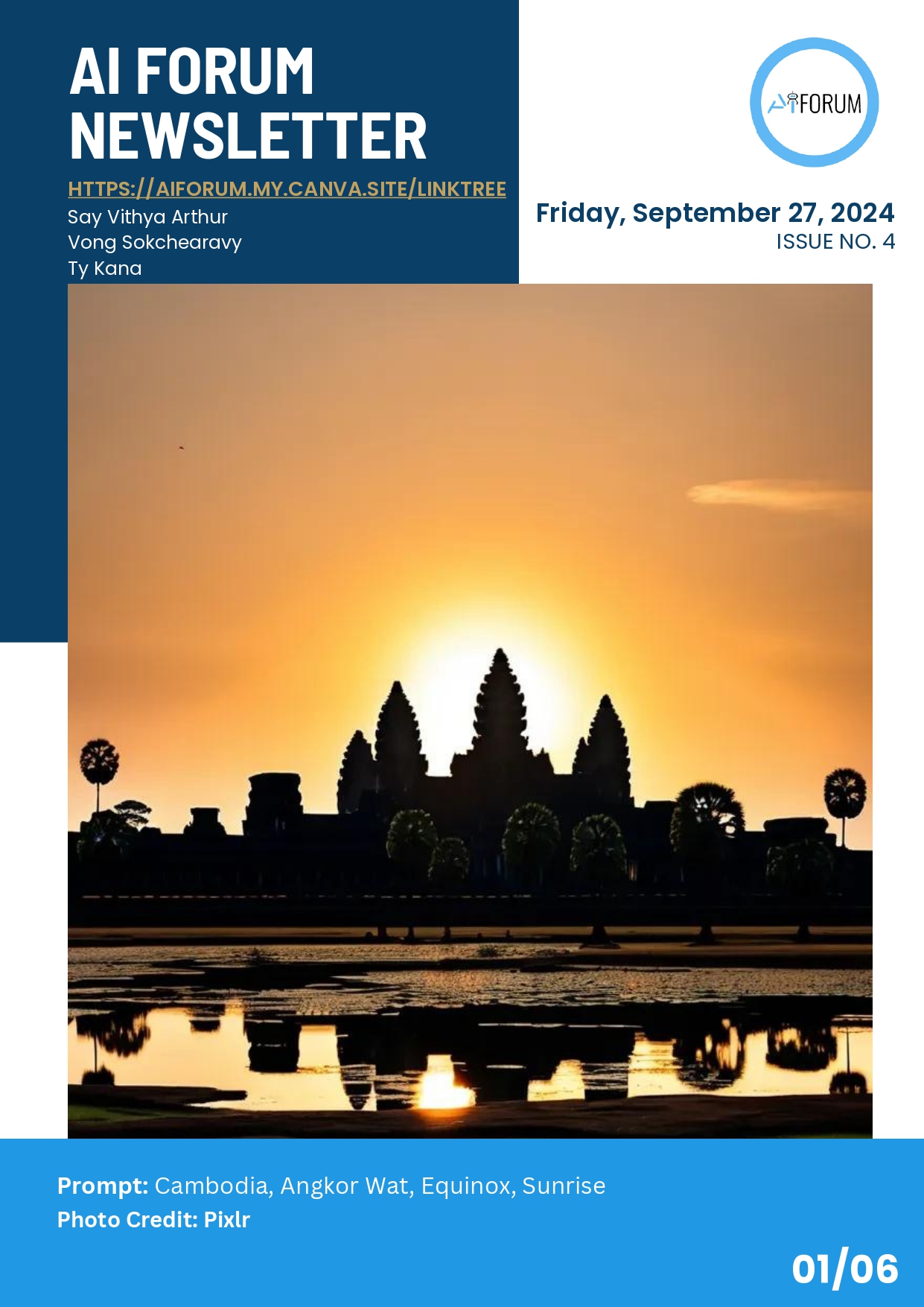 AI Forum Newsletter: Issue No. 4, Dated September 27, 2024 - AI Forum ...