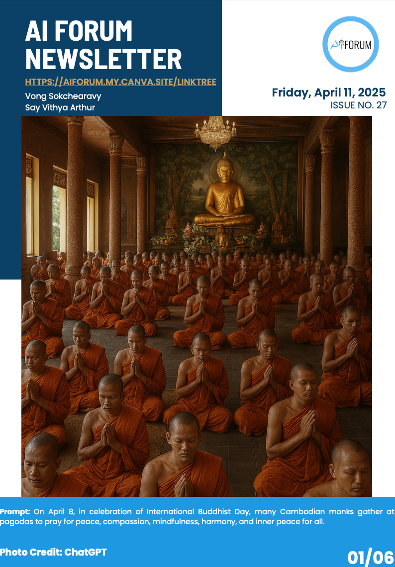 🔥 Issue #27 of the AI Forum Newsletter is out now! 🚀🧠 - AI Forum Cambodia