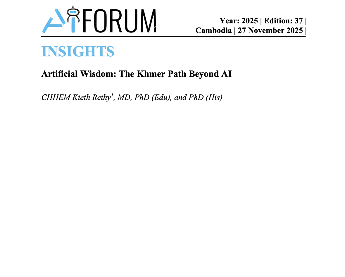 AIF Insights No. 37 (2025) | Artificial Wisdom: The Khmer Path Beyond ...